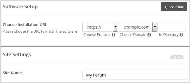 Vetta Group - How to Install XMB Forum via Softaculous in cPanel?